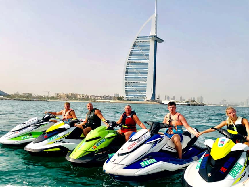 Dubai: 45Min Jet Ski to Burj Al Arab & Burj Khalifa. | GetYourGuide
