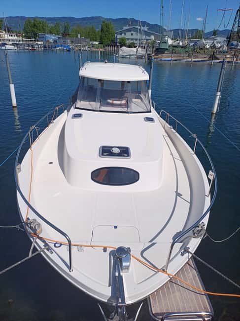 Bregenz: Lake Constance Boat Tour on a Private Motor Yacht | GetYourGuide