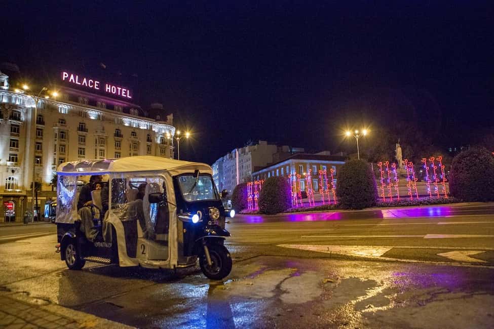 Madrid: Private Christmas Lights Tour by Eco Tuk-Tuk | GetYourGuide