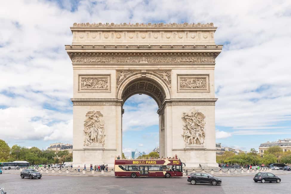 Paris: Arc de Triomphe Ticket & Big Bus Hop-on Hop-off Tour | GetYourGuide