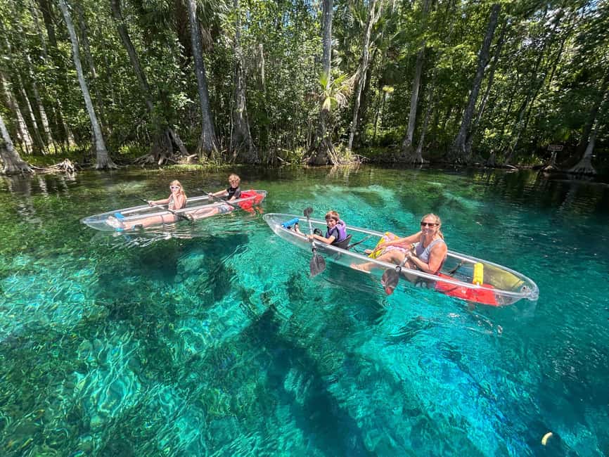 Silver Springs: Manatees and Monkeys Clear Kayak Guided Tour | GetYourGuide