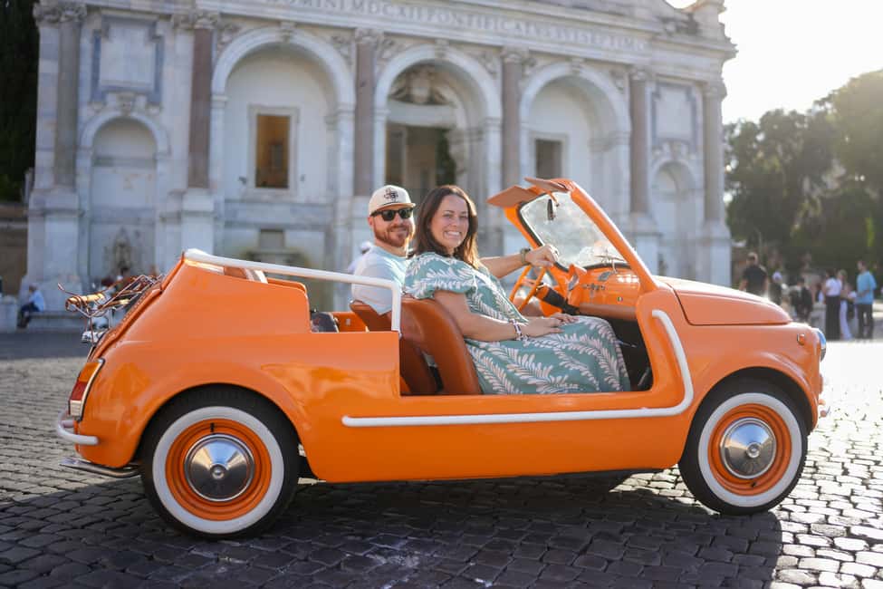 Rome: Luxury Experience with Vintage Convertible Fiat 500 | GetYourGuide