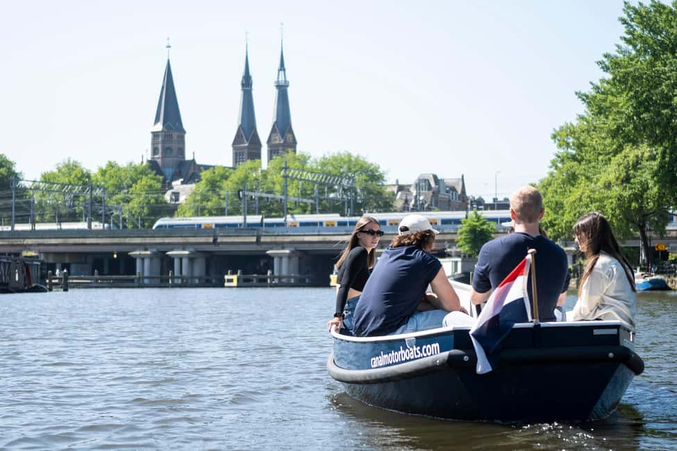 Amsterdam: Self-Drive Boat Rental (5 departure locations) | GetYourGuide