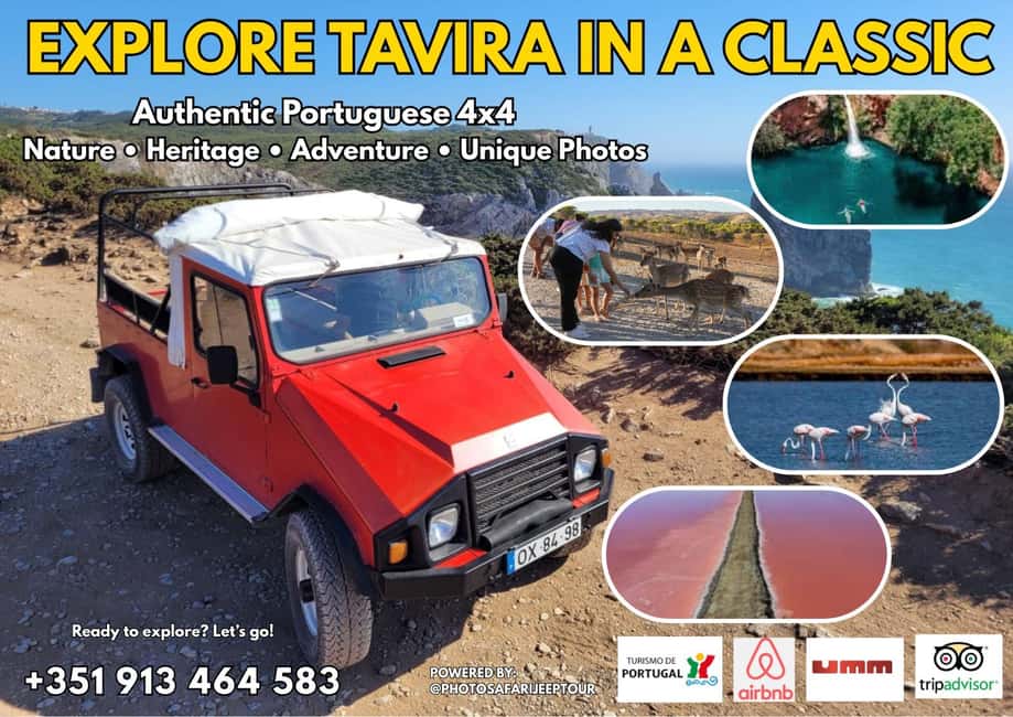 Tavira: 4x4 Jeep Adventure, Salt Pink Pans & Hidden Nature | GetYourGuide