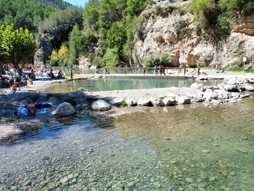 From Valencia: Montanejos Hot Springs + Salto De la Novia Waterfall ...