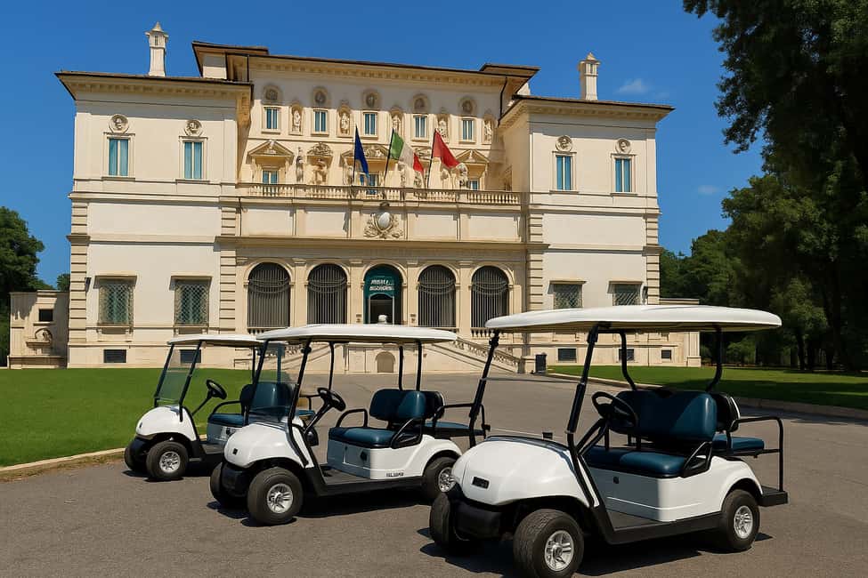 Rome: Villa Borghese Lake Tour by Rowing Boat + Golf Cart | GetYourGuide