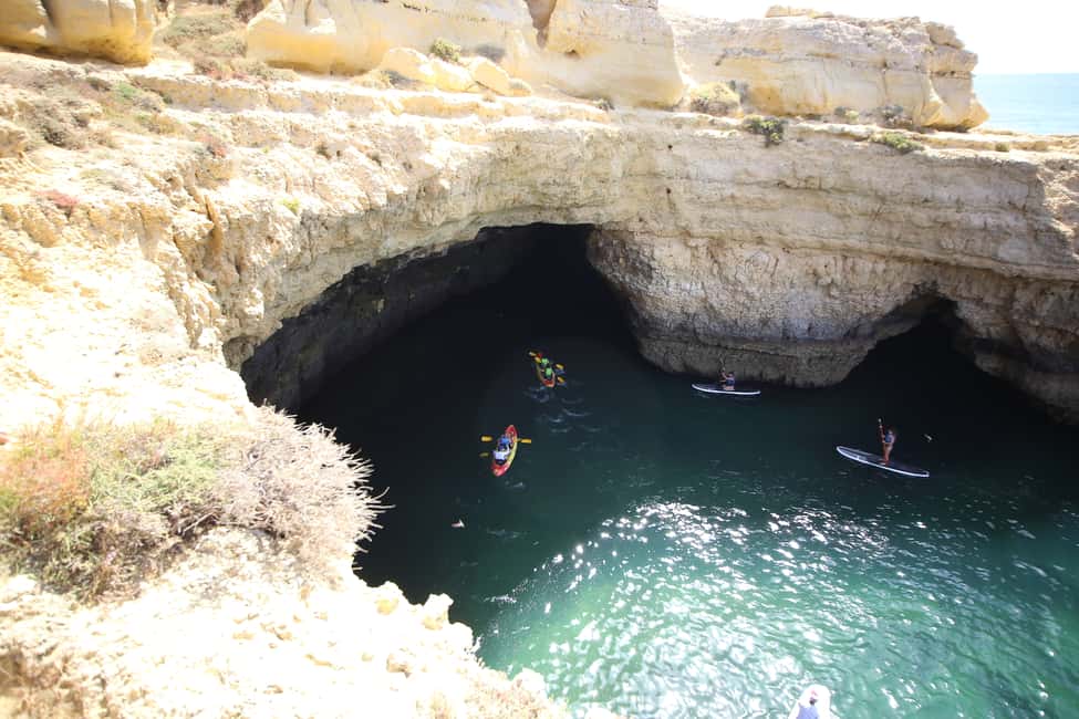 Albufeira Kayak Cave Tour – Hidden Beaches & Cliffs | GetYourGuide