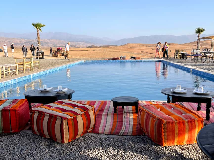 Marrakech: Agafay Desert Lunch/Camel Ride with swimming Pool | GetYourGuide