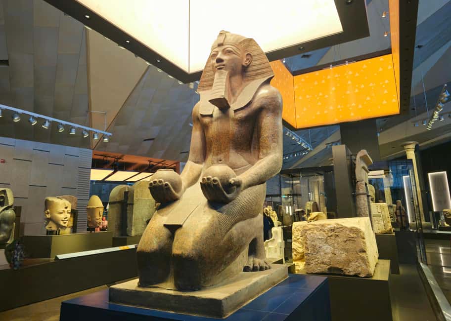 Cairo: Grand Egyptian Museum, Pyramids, Sphinx Tour & Lunch | GetYourGuide