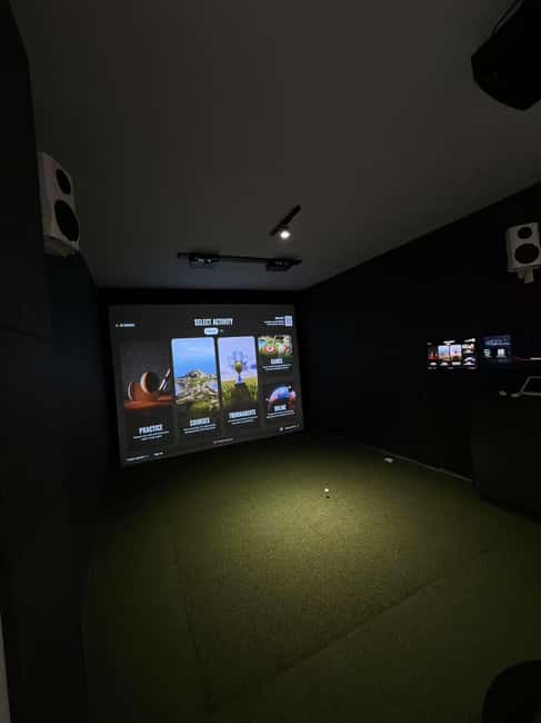 Premium Golf Simulator Experience in Moschato | GetYourGuide