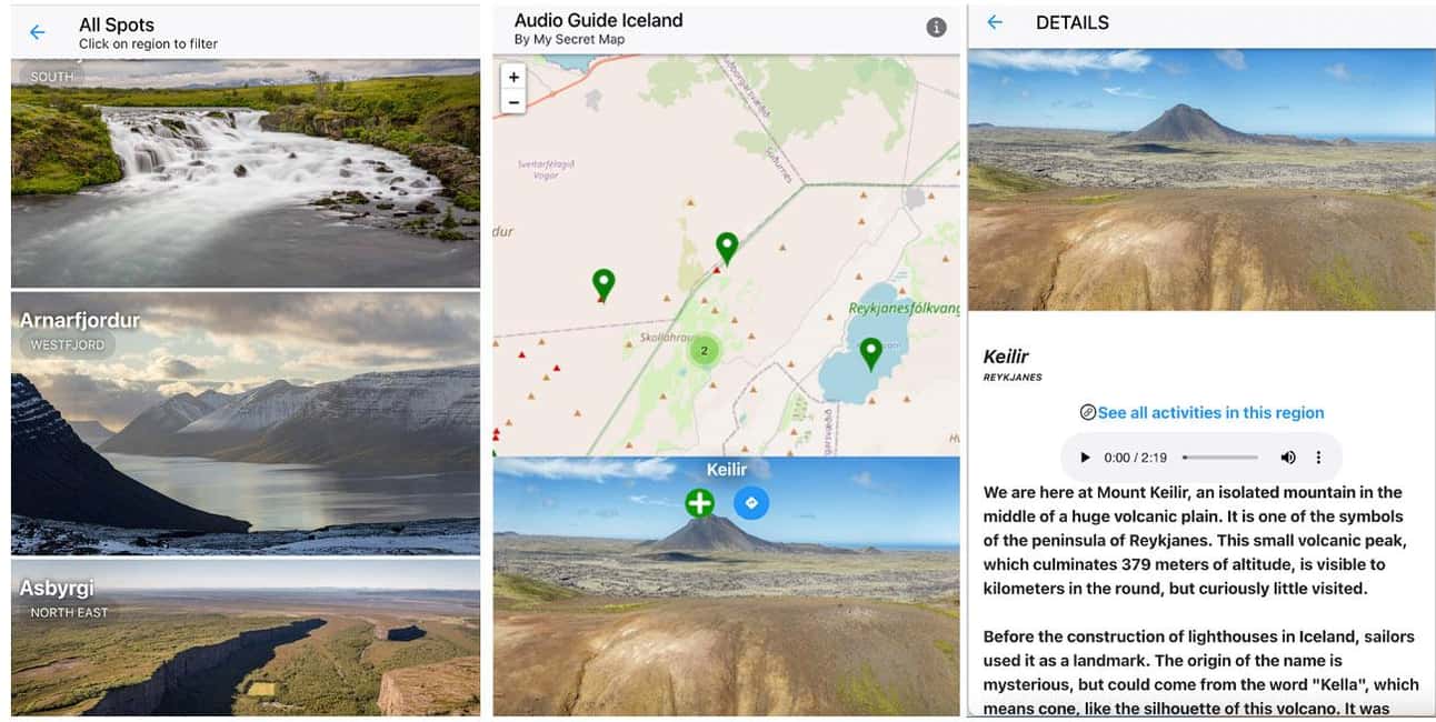Iceland: Audioguide, Interactive map 200 spots ++ | GetYourGuide