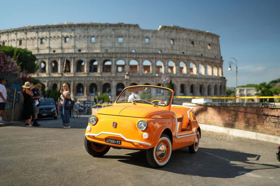 Rome: Luxury Experience with Vintage Convertible Fiat 500 | GetYourGuide