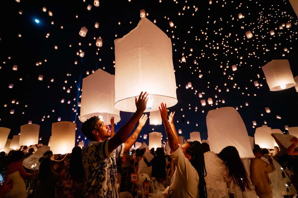Chiang Mai CAD Yi Peng Khomloy Sky Lantern Festival Official | GetYourGuide