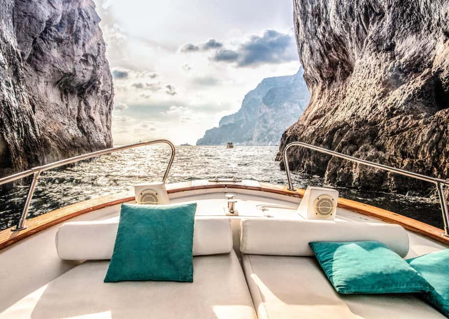 AMALFI: SUNSET CRUISES CAVES BEACHES PROSECCO & LIMONCELLO | GetYourGuide