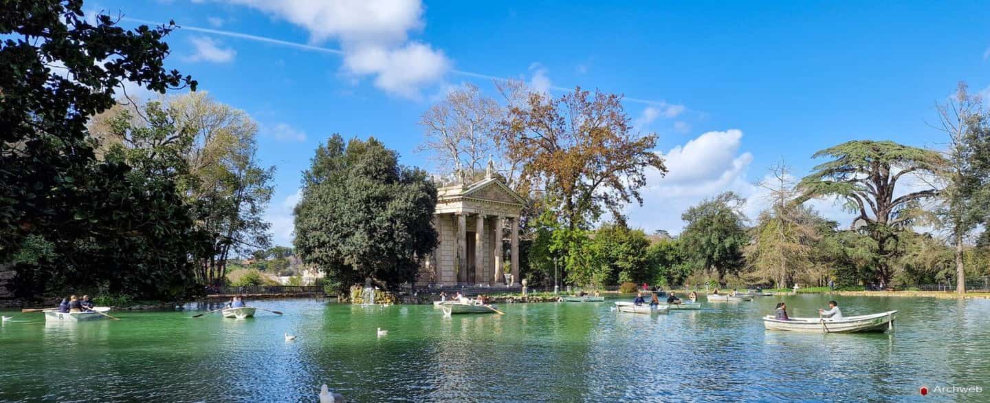ROME: Villa Borghese Lake tour by boat with independent rowing ...