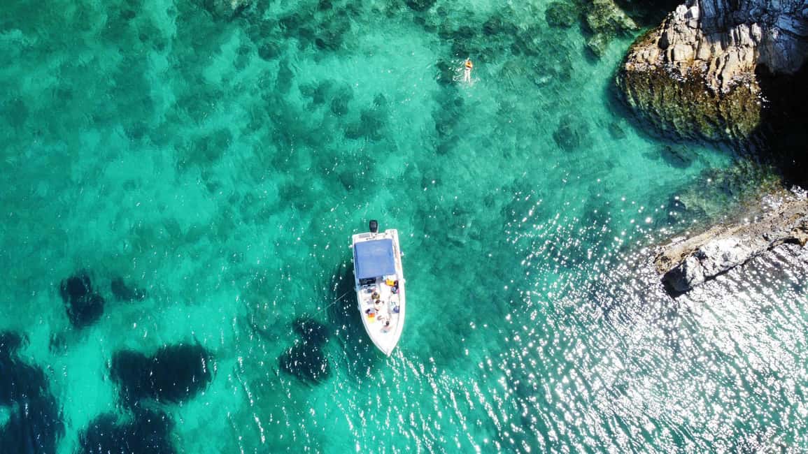 Sarandë: Speedboat to Ksamil, Shipwreck, Monastery, Arameras | GetYourGuide