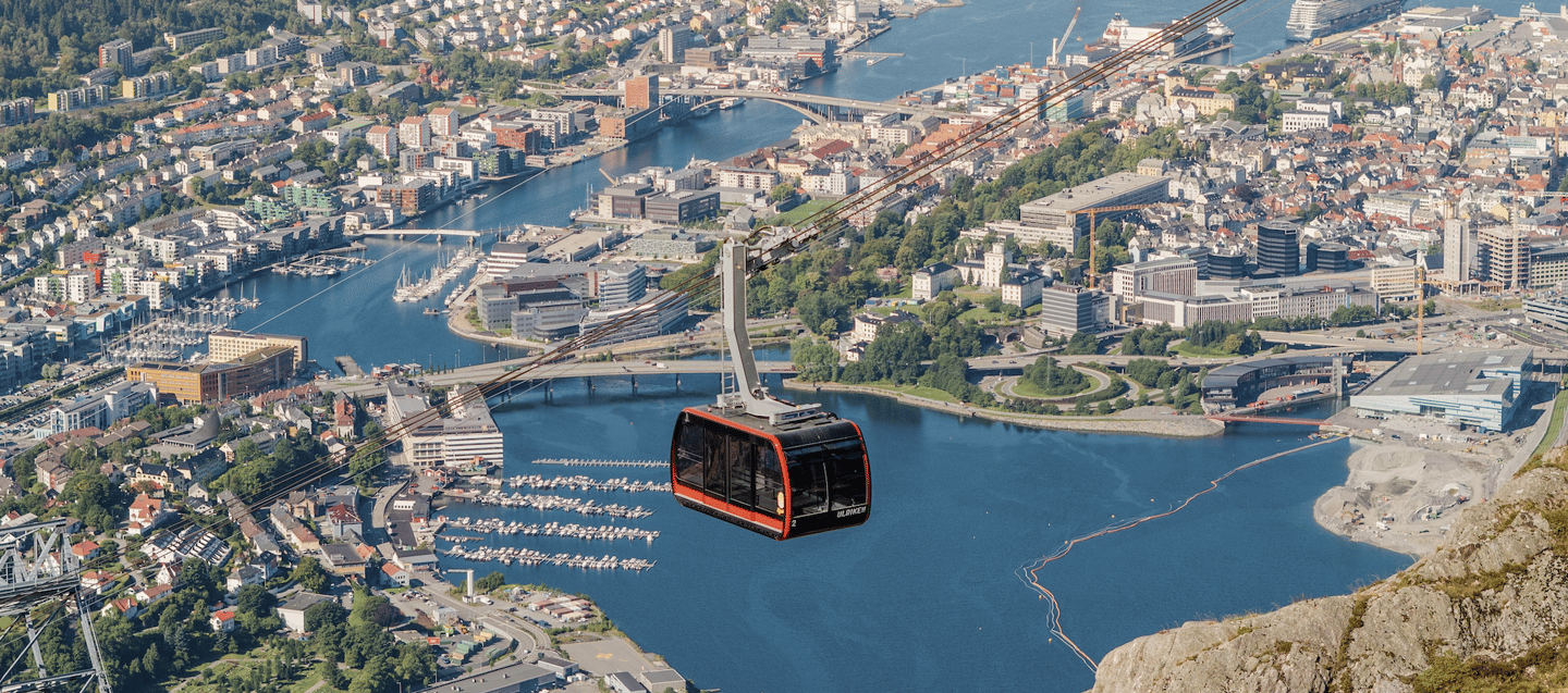 Bergen: Ticket für Hin- und Rückfahrt mit der Ulriken-Seilbahn ...