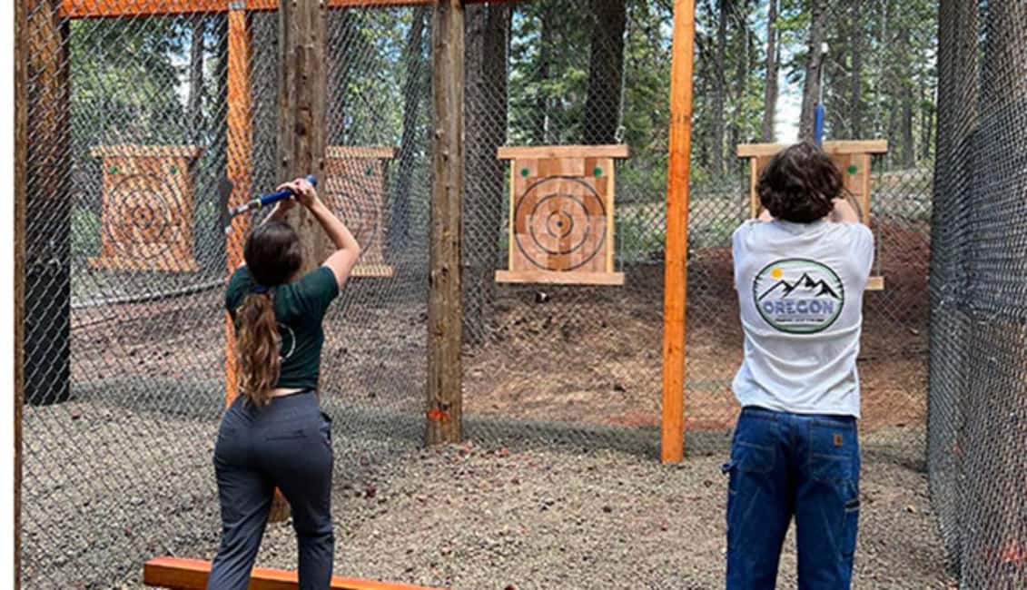 Crater Lake Axe Throwing Experience | GetYourGuide