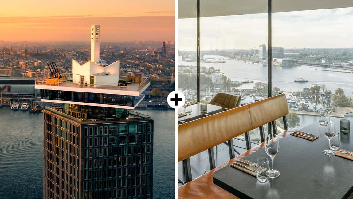 Amsterdam: A'DAM Lookout with Revolving Restaurant Moon | GetYourGuide