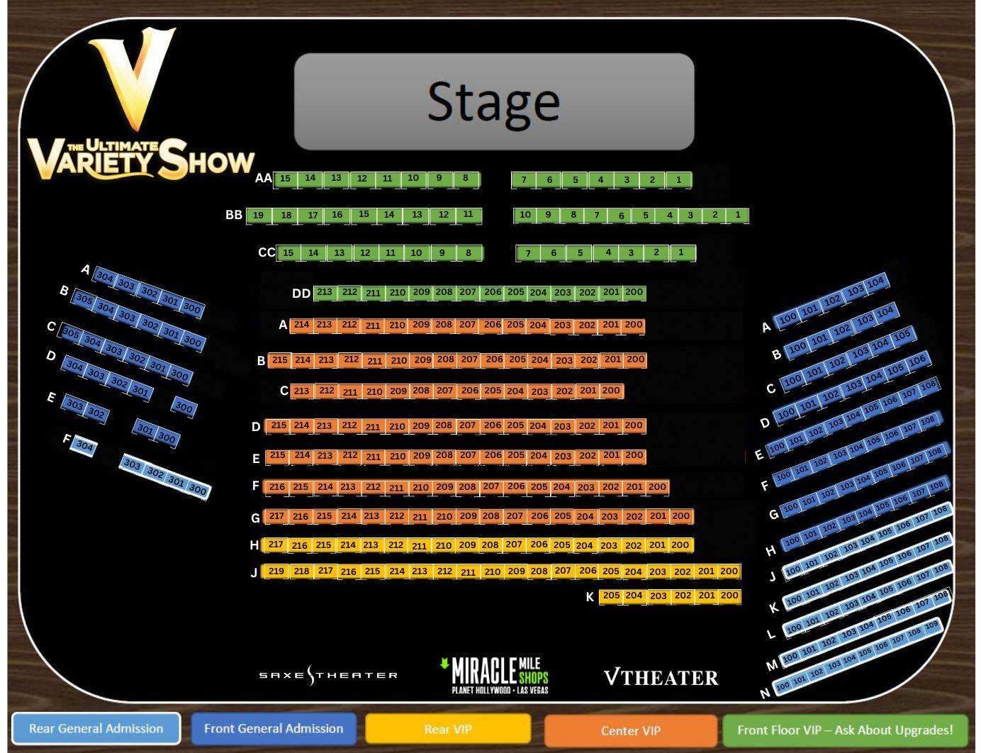 Las Vegas: V The Ultimate Variety Show Entry Ticket | GetYourGuide