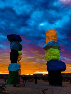Las Vegas: Mojave, Red Rock Sign and 7 Magic Mountains Tour | GetYourGuide
