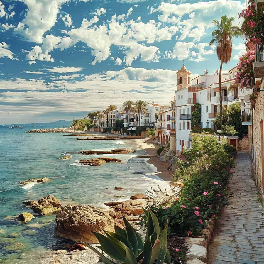 Barcelone : Visite privée de Sitges avec prise en charge à l'hôtel ...