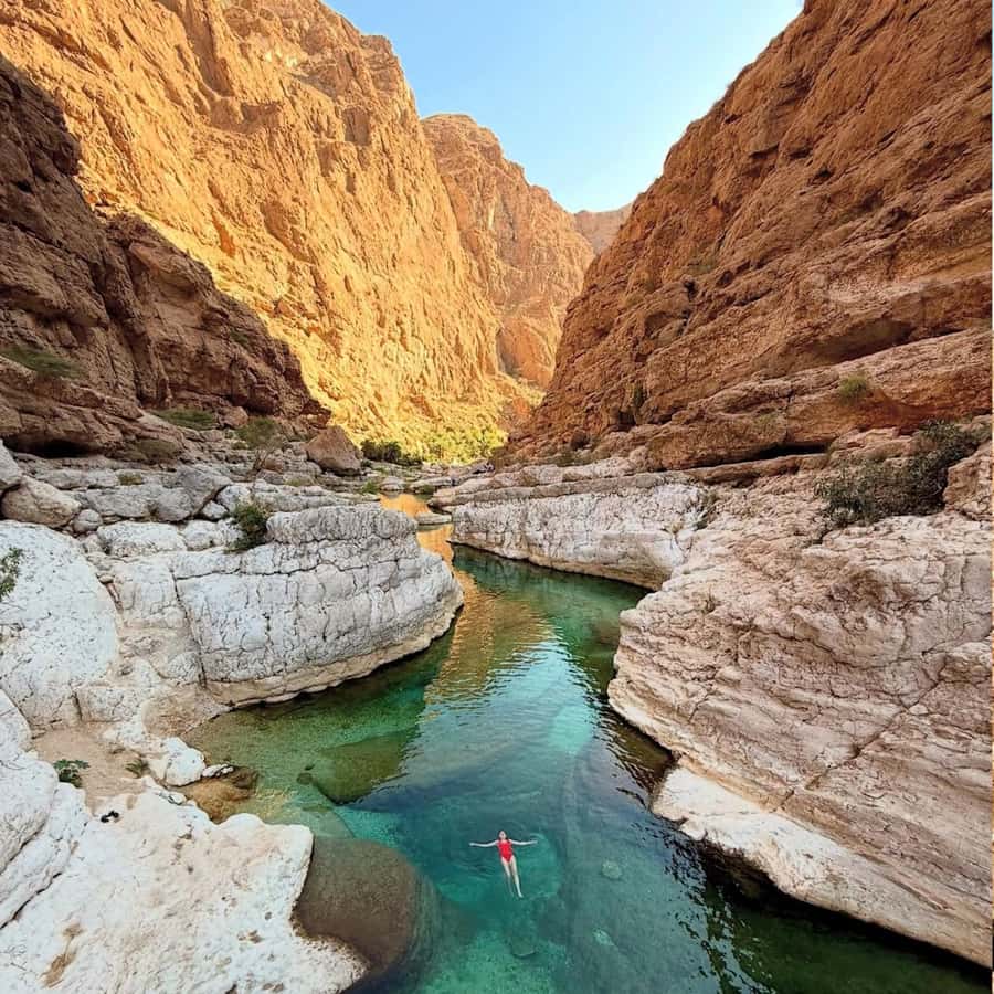 wadi shab + bimmah sinkhole from muscat (small group of 5) | GetYourGuide