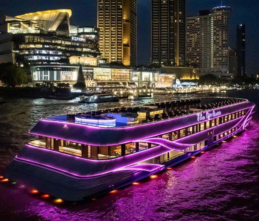 Bangkok: Luxuriöse Dinner-Kreuzfahrt auf dem Chao Phraya Fluss ...