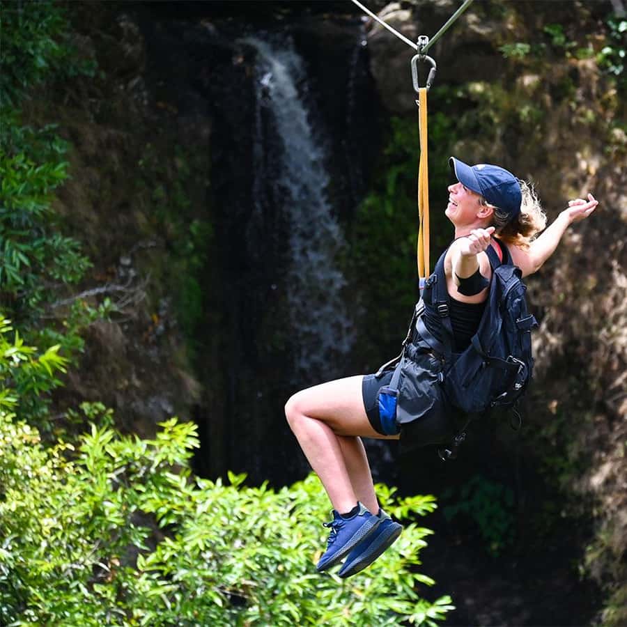 Mauritius: Vallé Advenature Park: Waterfall Zipline | GetYourGuide