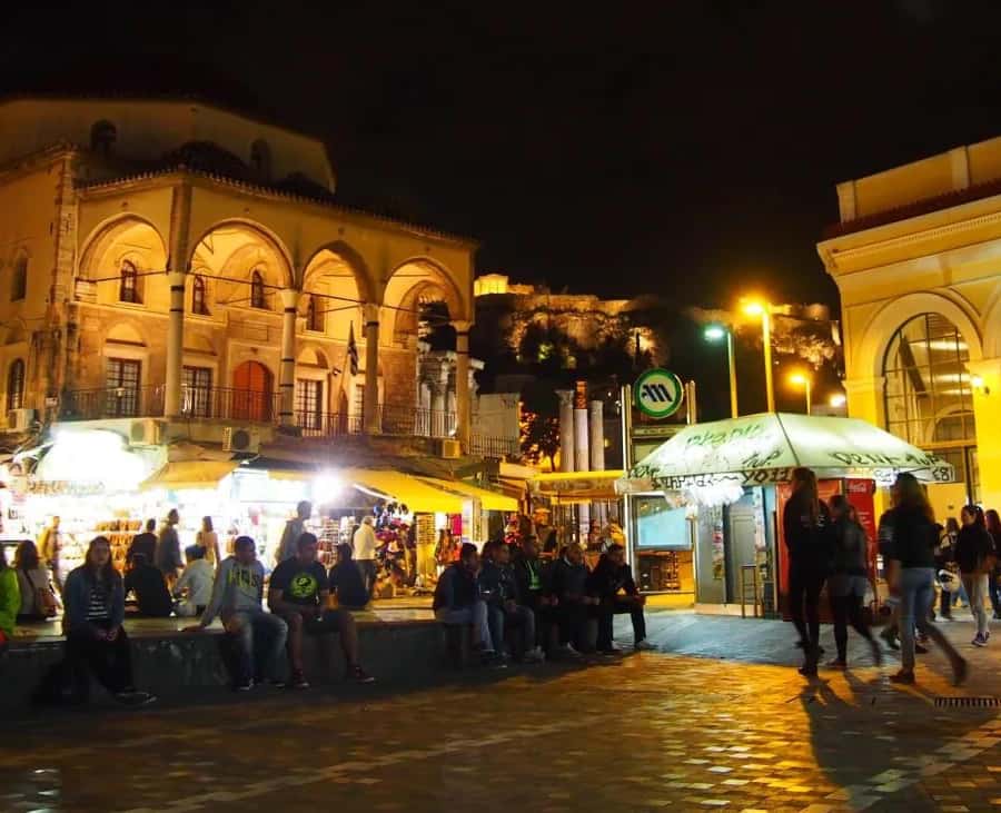 Athens: Night Walking Tour with Gyros & Loukoumades Delights | GetYourGuide