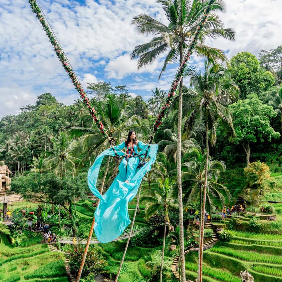Ubud: Alas Harum Day-Pass, Swing, Sky Bike & Flying Fox | GetYourGuide