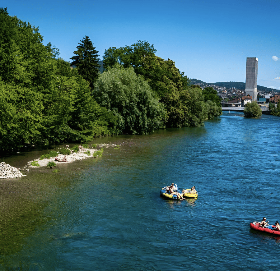 Zurich: Float the Limmat Like a Local -Private Water Escape | GetYourGuide
