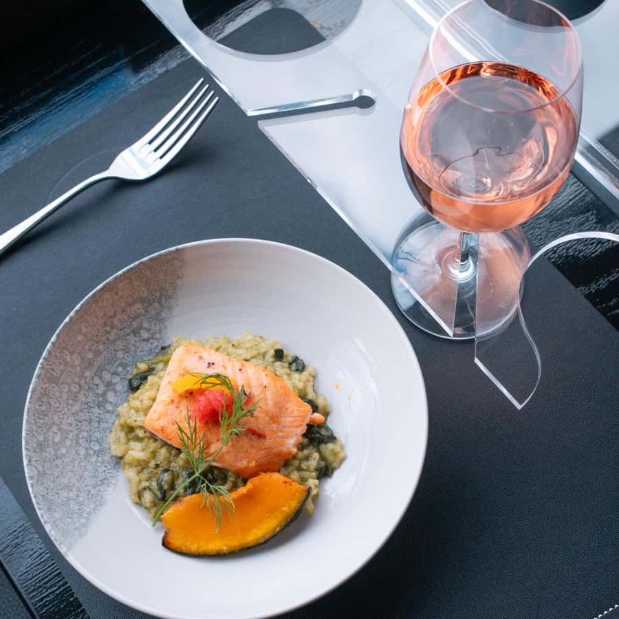 NYC Bustronome Gourmet Sightseeing Dinner Tour Panoramic Bus | GetYourGuide