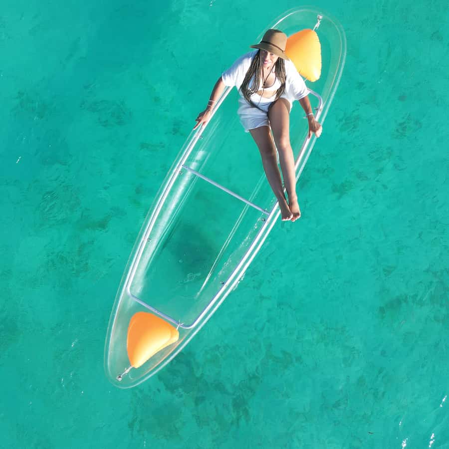 Zanzibar: Transparent Kayak and Drone (with Pickup Included) | GetYourGuide