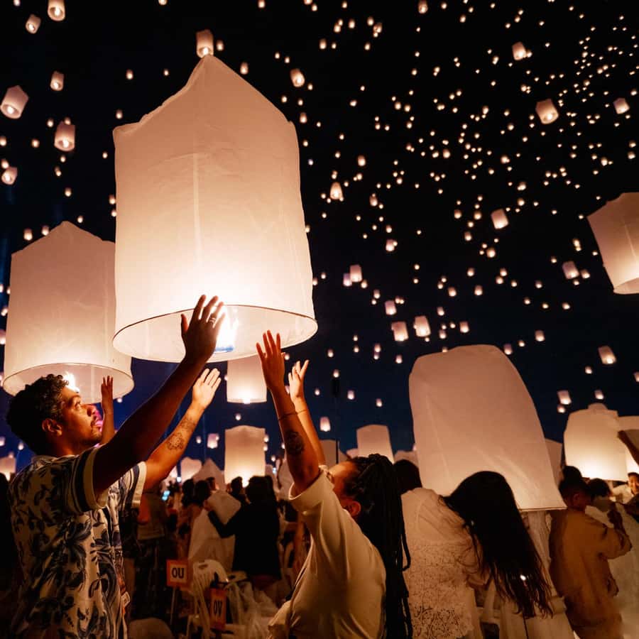 Chiang Mai CAD Yi Peng Khomloy Sky Lantern Festival Official | GetYourGuide
