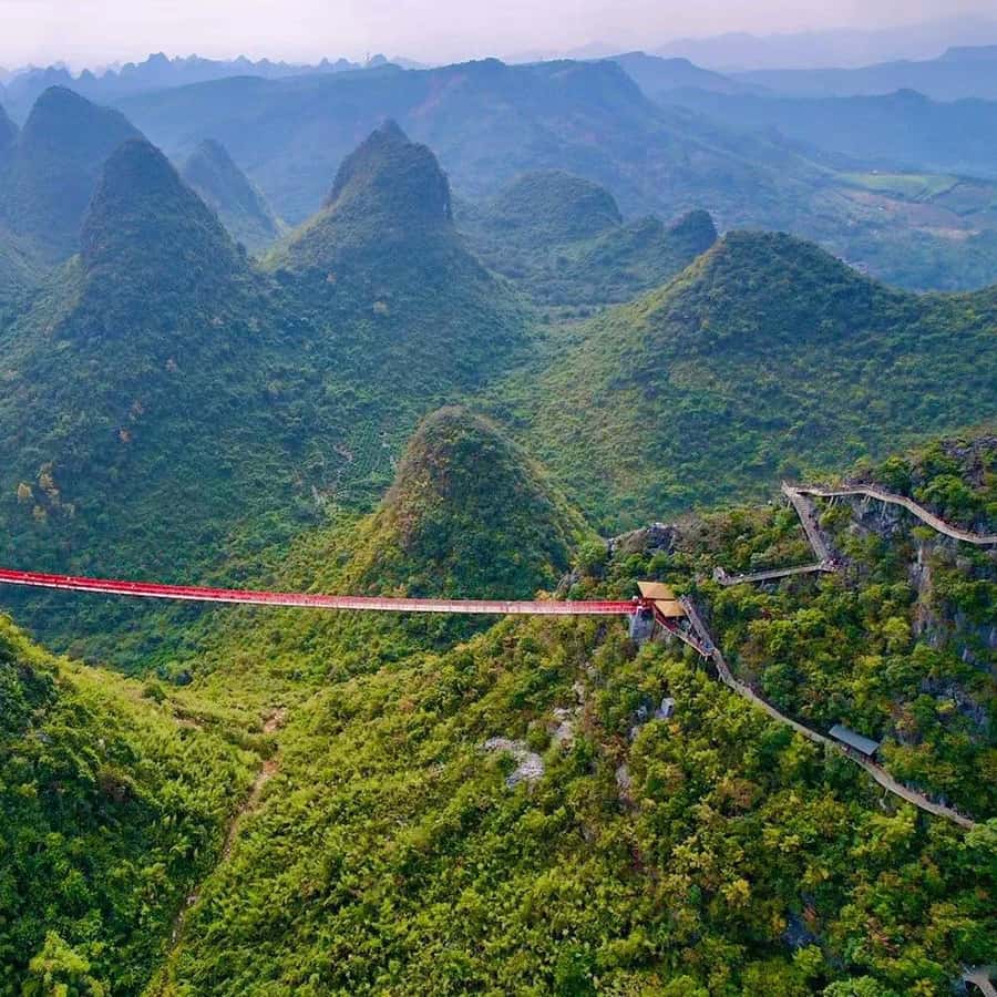 Yangshuo Ruyi pico & ida y vuelta teleférico ticket de entrada ...