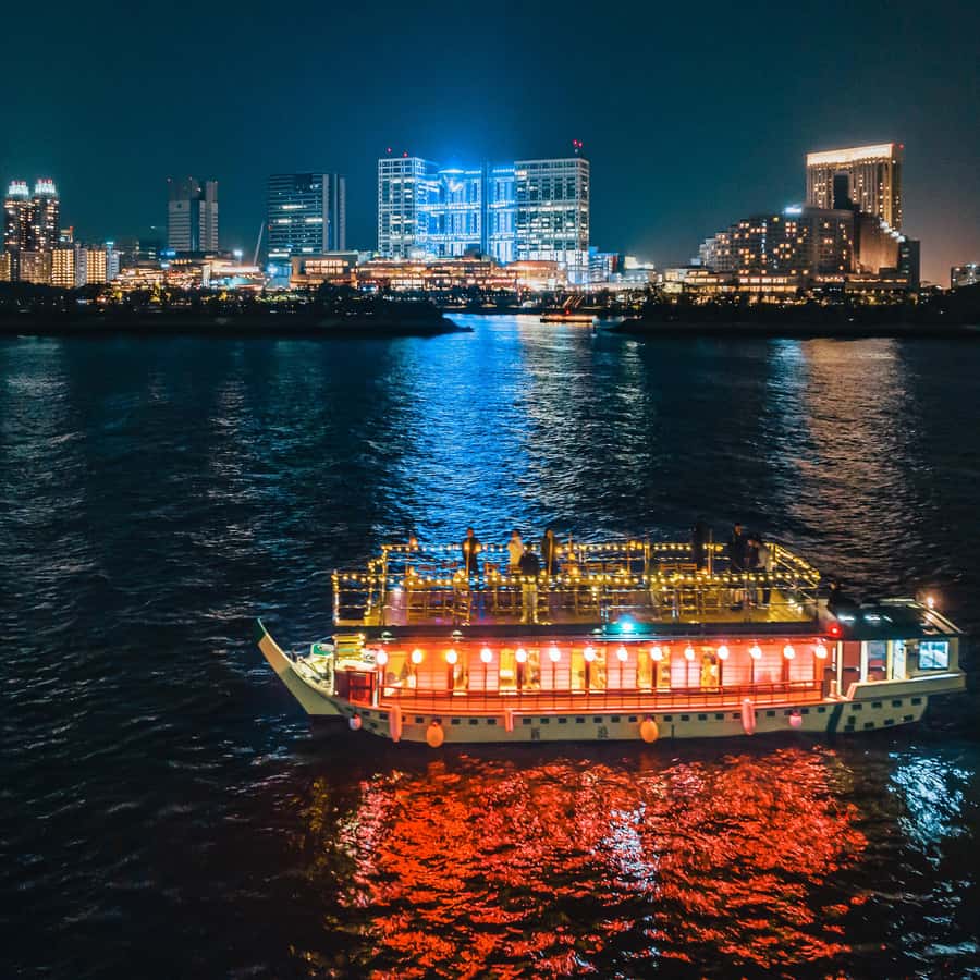 Tokyo Bay: Cruise with Japan Show & Sukiyaki/Optional Beer | GetYourGuide