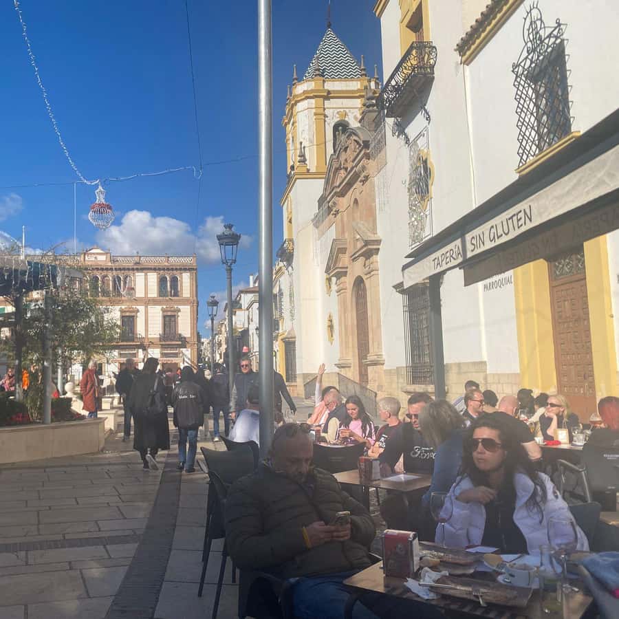 Depuis Marbella : Ronda, transport inclus, café, arène, tapas, boissons ...
