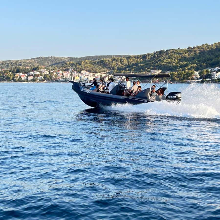 Full-Day Boat Tour & Olife Beach Bar, Blue Lagoon, Trogir | GetYourGuide