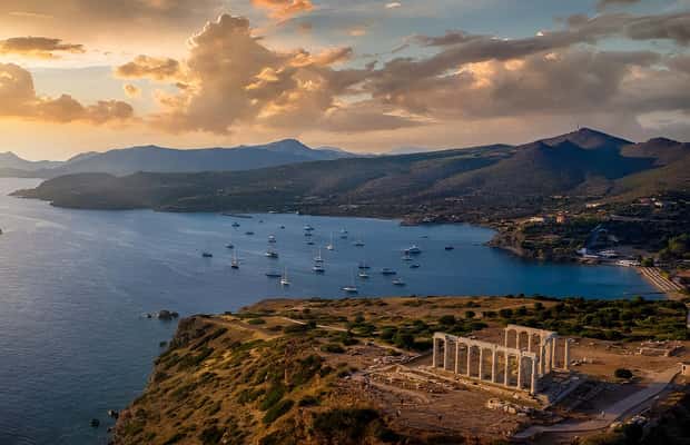 Tour particular do Cabo Sounion, Templo de Poseidon, Riviera de Atenas ...