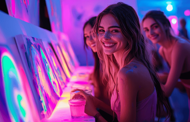 Heidelberg: Neon Paint Night with Drinks and DJ | GetYourGuide