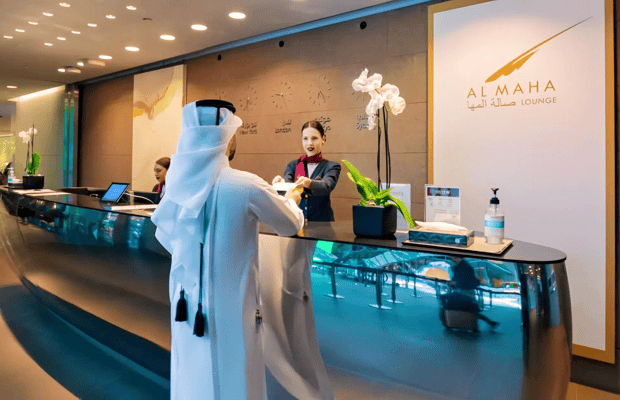 Doha: Hamad International Airport Al Maha Lounge Access | GetYourGuide