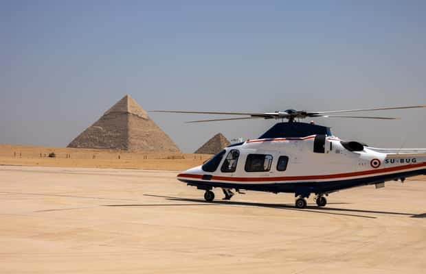 Cairo: Private Helicopter City Tour with Pyramids Landing | GetYourGuide