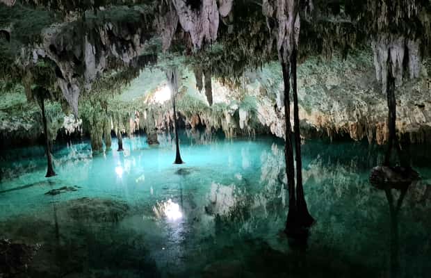 Tulum: Private Tour 2 Cenotes Sac Actun, the longest underground river ...