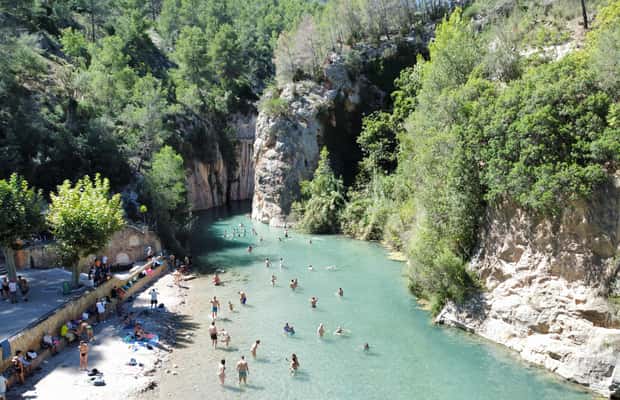 Depuis Valence : Sources thermales de Montanejos + Cascade Salto Novia ...