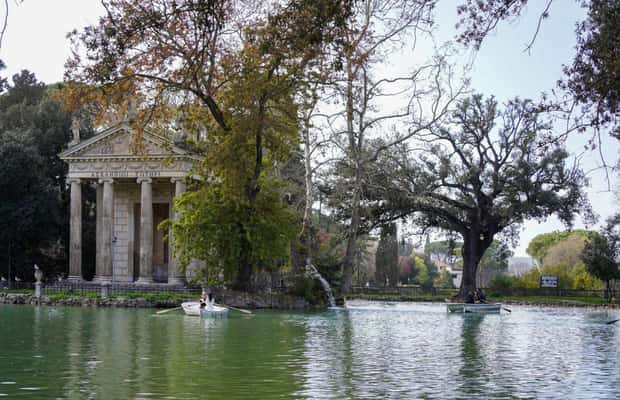 Rome: Villa Borghese Lake Tour by Rowing Boat + Golf Cart | GetYourGuide