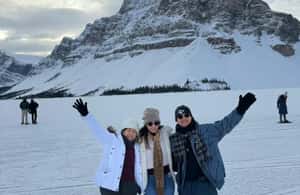 Abraham IceBubble/Sunwapta Falls, sneeuwschoenwandelen Bow & Peyto ...