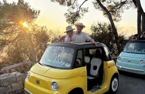 From Nice: Follow a guide in an electric car on the French Riviera ...