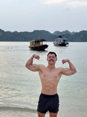Cat Ba: Lan Ha Bay Boat Tour with Monkey island and sunset | GetYourGuide