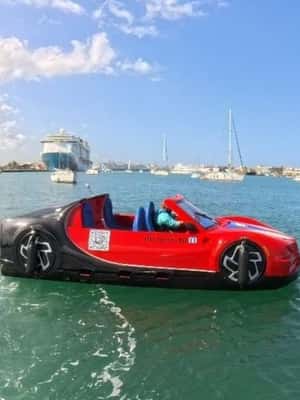 San Juan: WATER JET CAR-Experiencia Bugatti Rojo | GetYourGuide